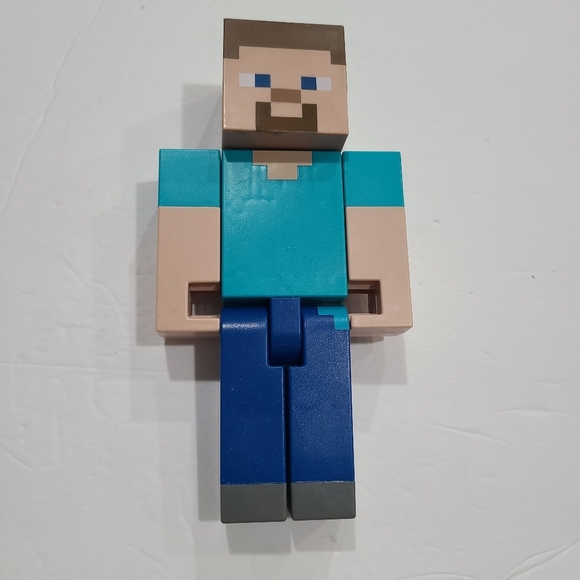 Mattel | Toys | Minecraft Steve Figure Toy With Blue And Teal Outfit ...